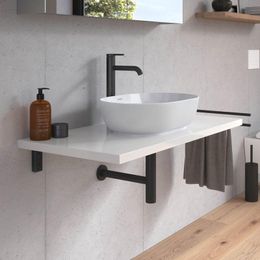 Duravit Plinero Konsolenplatte mit Luv Waschtisch, 0379502600+PL8203022220000+2#BN000002,