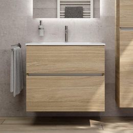 evineo ineo5 evo Unterschrank B: 81 cm, 2 Ausz&uuml;gen, mit Griffmulde, f&uuml;r Duravit ME by Starck Waschtisch,, BE0720OA,