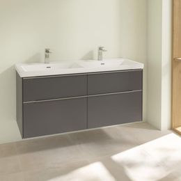 Villeroy & Boch Villeroy & Boch Subway 3.0 Schrank mit Doppelwaschtisch, 4 Ausz&uuml;ge, 4A71D501+C56800VR,