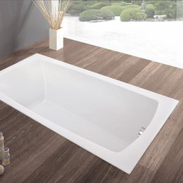 Hoesch LARGO Rechteck-Badewanne, Einbau, 3708.010,