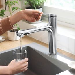 Hansgrohe Zesis M33 K&uuml;chenarmatur, mit sBox lite, ausziehbar, schwenkbar, 74804000, sBox lite