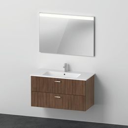 Duravit ME by Starck Waschtisch mit XBase Schrank, mit Spiegel, XB0072021210000,