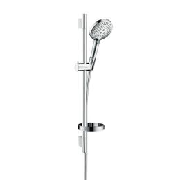 Hansgrohe Raindance Select S Brausegarnitur mit Stange und Ablage, 3 Strahlarten, 26630400,