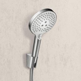 Hansgrohe Raindance Select S Brausegarnitur mit Halter, 3 Strahlarten, 26721400,