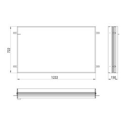 Emco Prime Einbaurahmen f&uuml;r Unterputz-Spiegelschrank, 949700013,