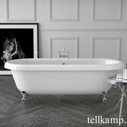 Tellkamp Antiqua Plus freistehende Oval-Badewanne, 0100-063-00-02-C/CR,