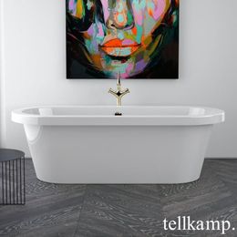 Tellkamp Elegance freistehende Oval-Badewanne, 0100-067-00-B/CR,