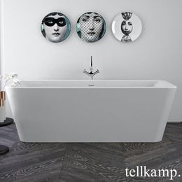 Tellkamp Pura freistehende Rechteck-Badewanne, 0100-285-00-A/CRWM,