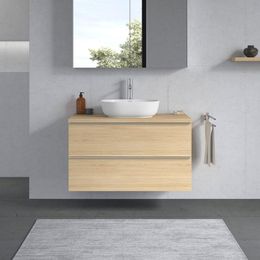 Duravit Plinero Schrank mit Luv Waschtisch, 2 Ausz&uuml;ge, 0379502600+PL8207030300000+PL8203030300000,