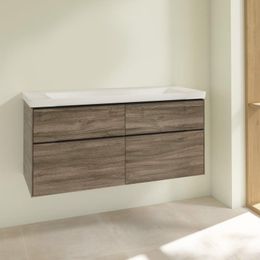 Villeroy & Boch Villeroy & Boch Subway 3.0 Schrank mit Waschtisch, 4 Ausz&uuml;ge, 4A70D3RW+C60201RK,