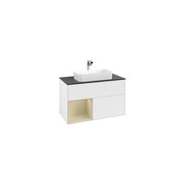 Villeroy & Boch V&B Waschtischunterschrank Abdeckplatte bla m Finion 100x60,3cm, Rg li si Gr m Lac, wh. m Lac ; Villeroy & Boch (F242HJMT)