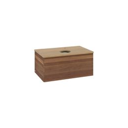 Villeroy & Boch V&B Waschtischunterschrank mit Frontstruktur -Beleuchtung Antao 80x36x50cm, HL, WBP hon. Oa, w. wal ; Villeroy & Boch (L30151HM)