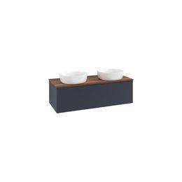 Villeroy & Boch V&B Waschtischunterschrank mit Frontstruktur Antao 120x36x50cm, WBP w. wal, md bl. m Lac ; Villeroy & Boch (K35112HG)