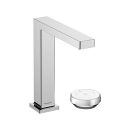 Hansgrohe 2-Loch-Waschtischarmatur Tecturis E mit Ablaufgarnitur, CoolStart, chrom (73053000)