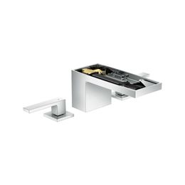 Hansgrohe 3-Loch-Waschtischarmatur 70 Axor MyEdition A 151mm, m Pus-Op-Abl, o. Pl., chr (47052000)