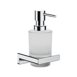 Hansgrohe Lotionsspender AddStoris Wandmontage, Glaseinsatz, Metall, chrom (41745000)