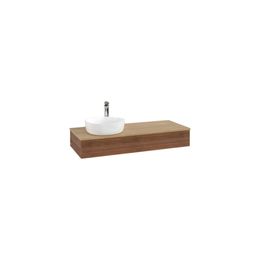 Villeroy & Boch V&B Waschtischunterschrank mit Frontstruktur Antao 120x19x50cm, HL, WBP hon. Oa, w. wal ; Villeroy & Boch (K11151HM)