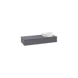 Villeroy & Boch V&B Waschtischunterschrank ohne Frontstruktur, mit Beleuchtung Antao 120x19x50cm, WBP Lac, Anthrac. m Lac ; Villeroy & Boch (L12010GK)