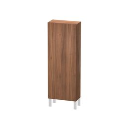 Duravit Halbhochschrank L-Cube 50x24,3x132cm, T&uuml;r re, nussbaum natur (LC1169R7979)