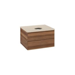 Villeroy & Boch V&B Waschtischunterschrank ohne Frontstruktur -Beleuchtung Antao 60x36x50cm, WBP-farbe botti., w. walnut ; Villeroy & Boch (L18013HM)