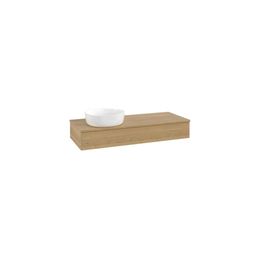 Villeroy & Boch V&B Waschtischunterschrank ohne Frontstruktur, mit Beleuchtung Antao 120x19x50cm, WBP-farbe hon. Oa, hon. oak ; Villeroy & Boch (L11011HN)