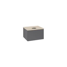 Villeroy & Boch V&B Waschtischunterschrank ohne Frontstruktur Antao 60x36x50cm, WBP botti., Anthrac. m Lac ; Villeroy & Boch (K29013GK)
