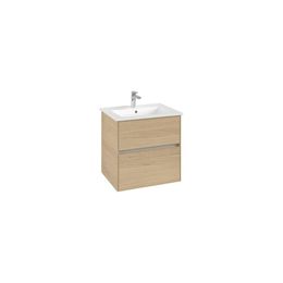 Villeroy & Boch V&B Waschtischunterschrank Collaro 61,1x61x48cm, WT mittig, nordic oak ; Villeroy & Boch (C14300VJ)