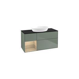 Villeroy & Boch V&B Waschtischunterschrank Finion 120cm, Pl bla m, Reg Oa ven, Oli. m Lac ; Villeroy & Boch (FA62PCGM)