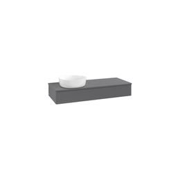 Villeroy & Boch V&B Waschtischunterschrank ohne Frontstruktur, mit Beleuchtung Antao 120x19x50cm, WBP Lac, Anthrac. m Lac ; Villeroy & Boch (L11010GK)