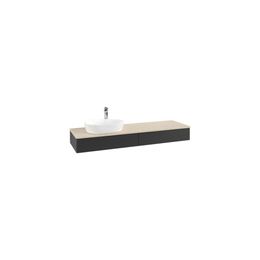 Villeroy & Boch V&B Waschtischunterschrank mit Frontstruktur Antao 160x50cm, HL, WBP botti., bla m Lac ; Villeroy & Boch (K15153PD)