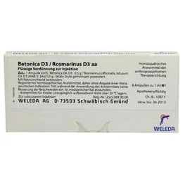Weleda Betonica D 3/ Rosmarin D 3 8 ML