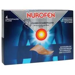 Reckitt Benckiser Deutschland GmbH Nurofen 24-Stunden Schmerzpflaster 200mg Wirkst Pf 4 ST