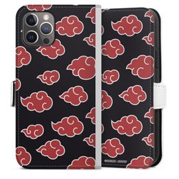 DeinDesign iPhone 12 Pro Handy Klapph&uuml;lle Handyh&uuml;lle aus Kunst Leder wei&szlig; Flip Case Akatsuki Official Licensed Product Naruto Shippuden Sideflip mit Lasche