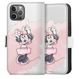 DeinDesign iPhone 12 Pro Handy Klapph&uuml;lle Handyh&uuml;lle aus Kunst Leder wei&szlig; Flip Case Motiv Ohne Hintergrund Disney Sideflip mit Lasche