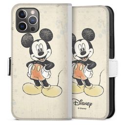 DeinDesign iPhone 12 Pro Handy Klapph&uuml;lle Handyh&uuml;lle aus Kunst Leder wei&szlig; Flip Case Water Colour Official Licensed Product Sideflip mit Lasche