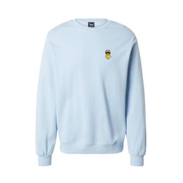 Iriedaily Sweatshirt 'Lazy Sunny Day' Herren Gr&ouml;&szlig;e M pastellblau / gelb / schwarz