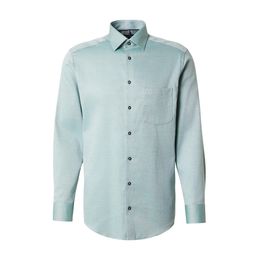 OLYMP Business Shirt male size 44 Turquoise / White