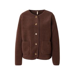 soyaconcept Fleecejacke 'ONYX' Damen Gr&ouml;&szlig;e L braun