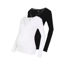 Only Maternity Umstand Shirt 'OLMNOMA' Damen Gr&ouml;&szlig;e XXL schwarz / wei&szlig;
