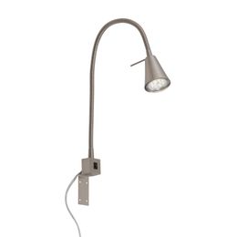 Brilo LED-Leseleuchte 'Tuso' nickel matt 40,3 x 21,7 cm