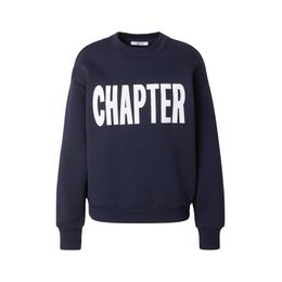 ABOUT YOU Sweatshirt 'Fina' Damen Gr&ouml;&szlig;e L navy / wei&szlig;