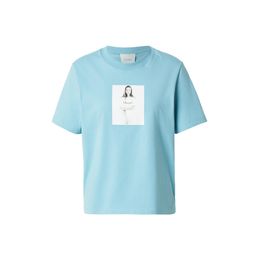 Calvin Klein T-Shirt 'OBSESSION' Damen Gr&ouml;&szlig;e M hellblau / grau / wei&szlig;