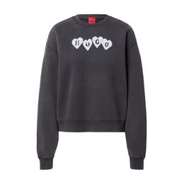 Hugo Sweatshirt 'Deroxina_8' Damen Gr&ouml;&szlig;e L schwarz / wei&szlig;