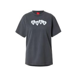 Hugo T-Shirt Damen Gr&ouml;&szlig;e XXL hellgrau / schwarz