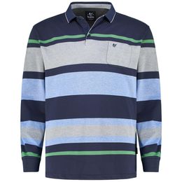 Gro&szlig;e Gr&ouml;&szlig;en Hajo Poloshirt mit Stretch Farbe marine Gr&ouml;&szlig;e: 4XL