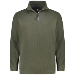 Gro&szlig;e Gr&ouml;&szlig;en Lerros Sweatshirt aus Baumwollmischung Farbe khaki Gr&ouml;&szlig;e: 5XL