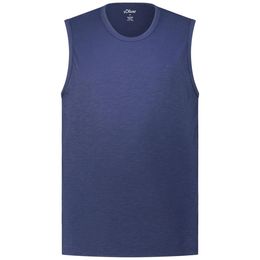 Gro&szlig;e Gr&ouml;&szlig;en s.Oliver Tanktop aus Baumwolle Farbe blau Gr&ouml;&szlig;e: XXL