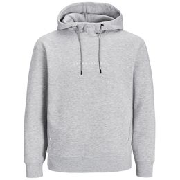 Jack & Jones Gro&szlig;e Gr&ouml;&szlig;en Jack&Jones Hoodie mit Label-Print Farbe hellgrau Gr&ouml;&szlig;e: 3XL