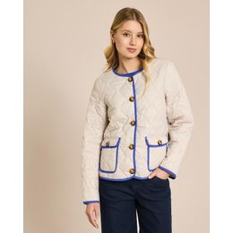 Fiora Blue Leicht-Steppjacke mit Kontrasteinfassung