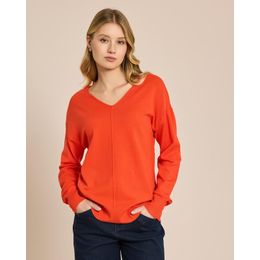 Fiora Blue Pullover mit V-Ausschnitt